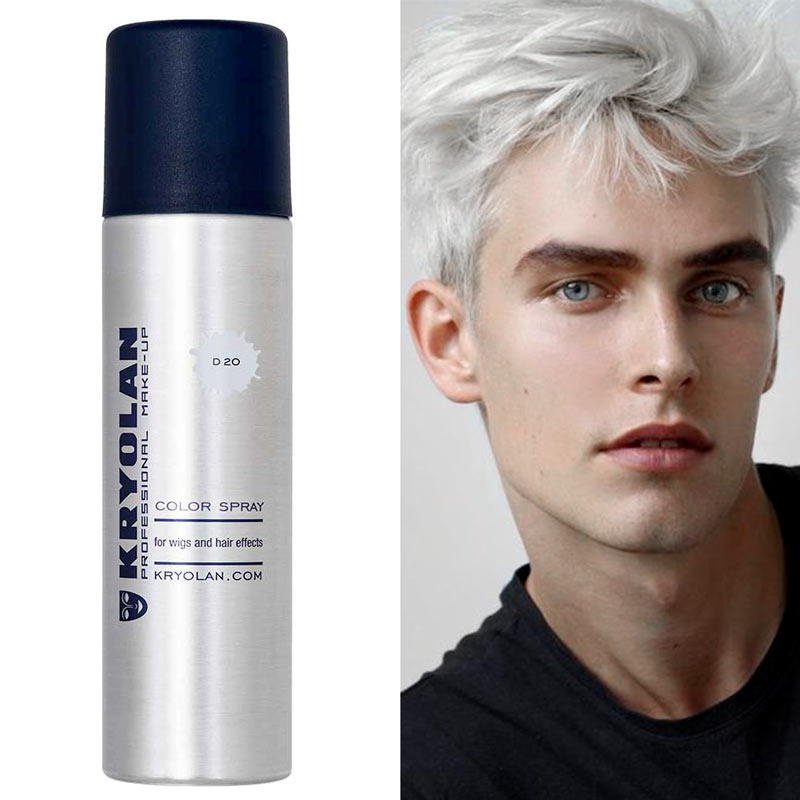 Spray colorant par, Kryolan, 150 ml, Alb - eMAG.ro