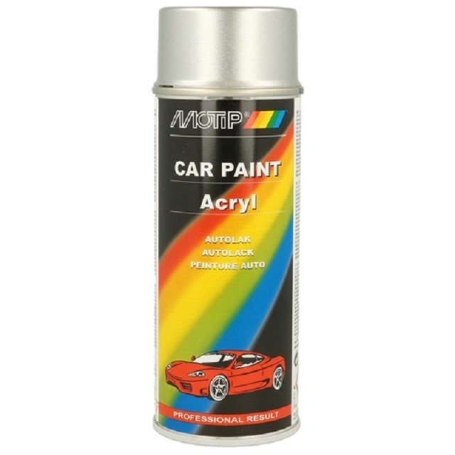 Spray vopsea retus auto Motip Acryl, 400 ml, culoare argintiu metalizat ...