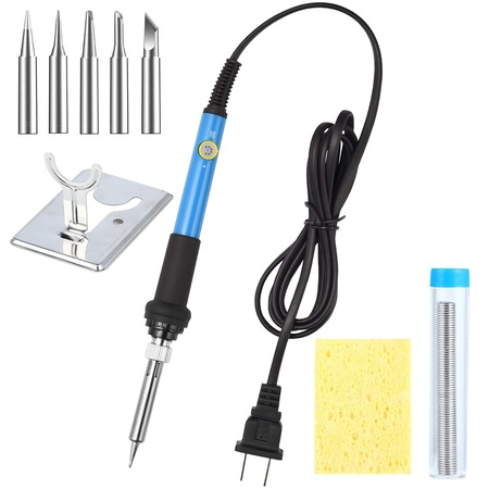 Set 9 Kit profesional pentru lipit, Yefound®, Pistol de Lipit, Putere 60 W, Multicolor - eMAG.ro