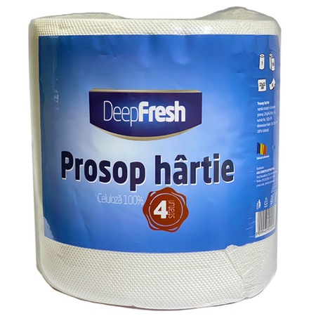 Prosop / Rola de hartie Deep Fresh, 4 straturi, 150 de foi, Celuloza ...