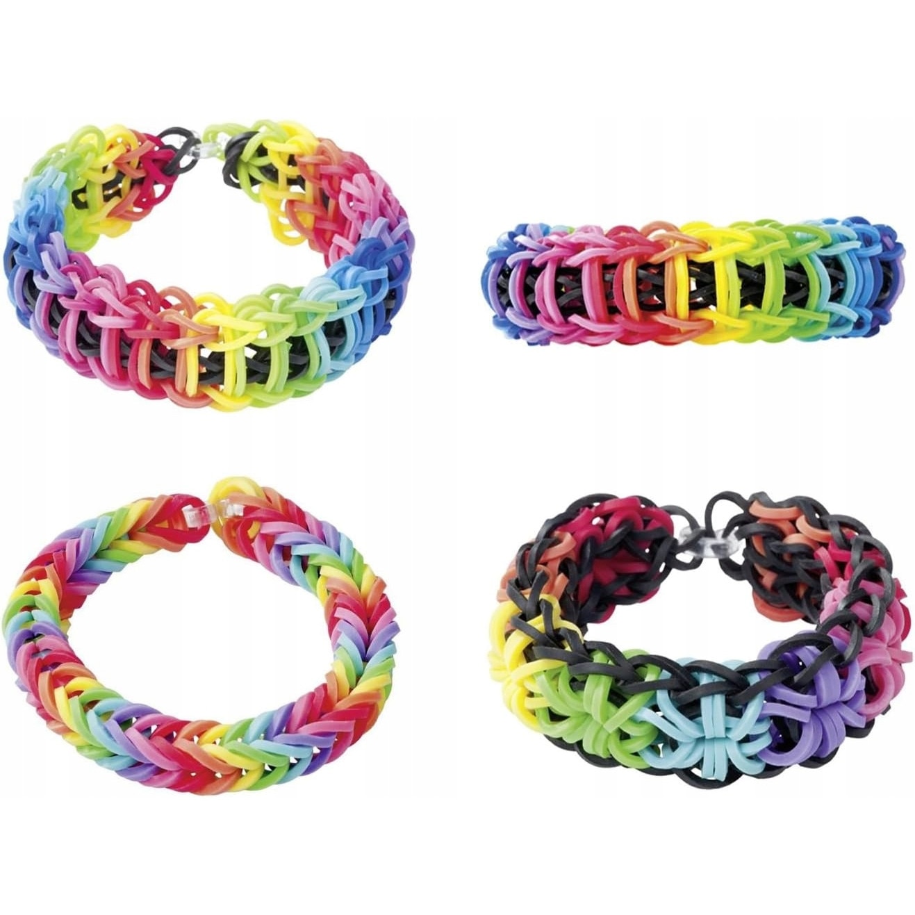 Set 600 elastice pentru bratari, Rainbow Loom, Cauciuc, +6 ani, Mov ...