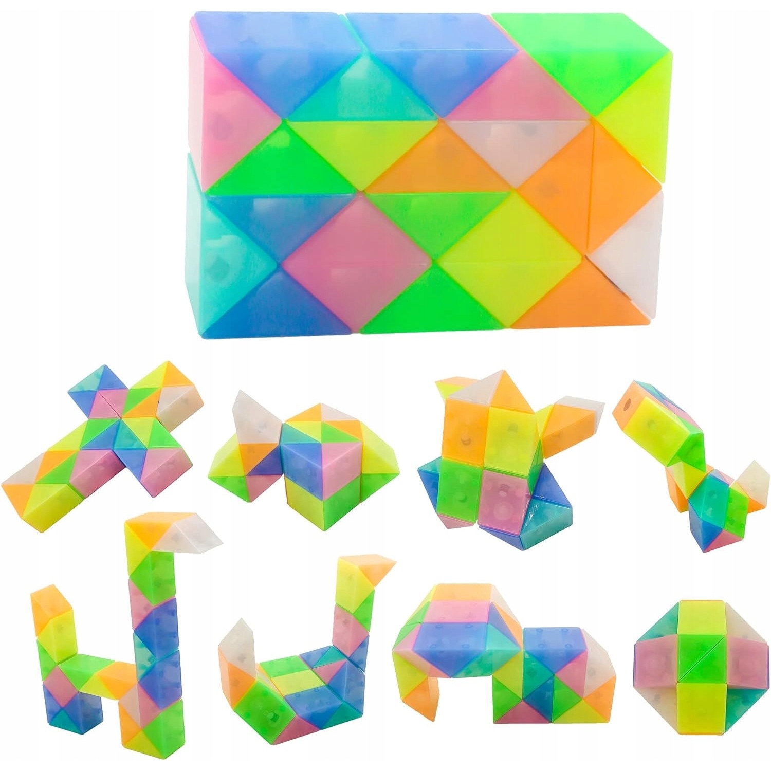 Puzzle geometric, Luka, ABS, Multicolor - eMAG.ro