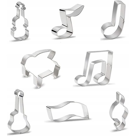 Set 10 forme prajituri, Syosin, Inox, Argintiu - eMAG.ro