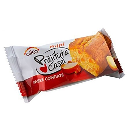 Mini Prajitura Casei cu Mere Confiate, bax 12 buc x 60 g, Alka - eMAG.ro
