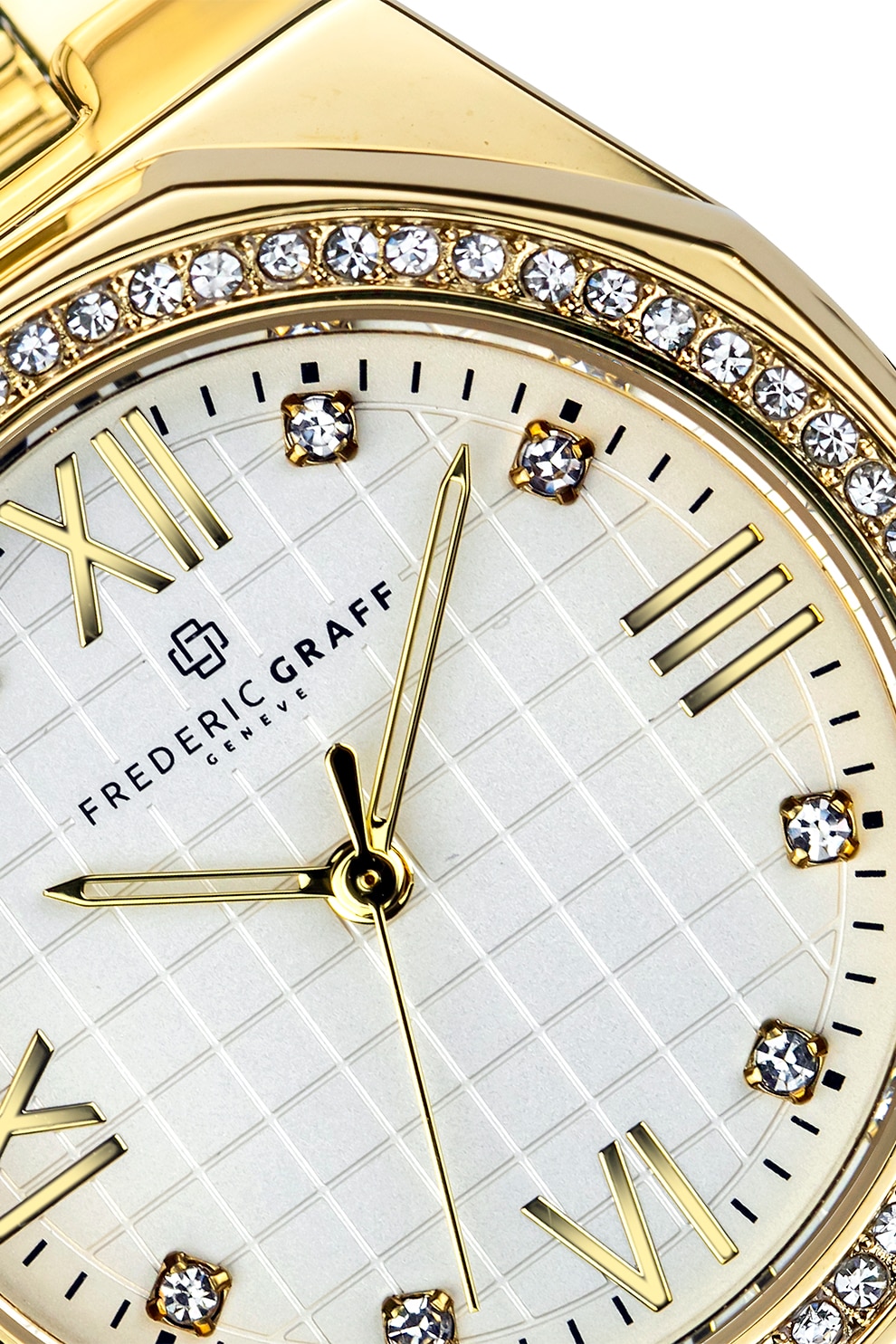 Frederic Graff, Часовник с кристали, Златист - eMAG.bg