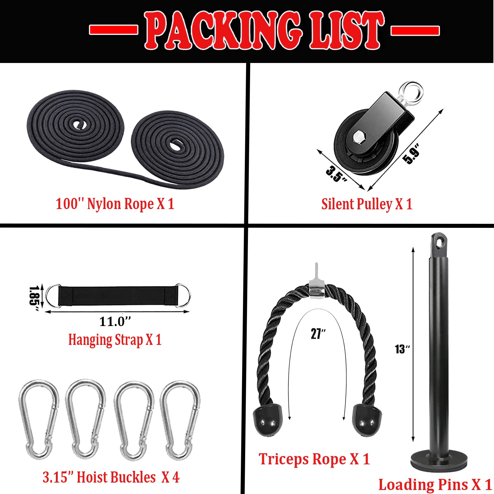 Sistem de scripete cu cablu de greutate Gym Professional Home Gym ...