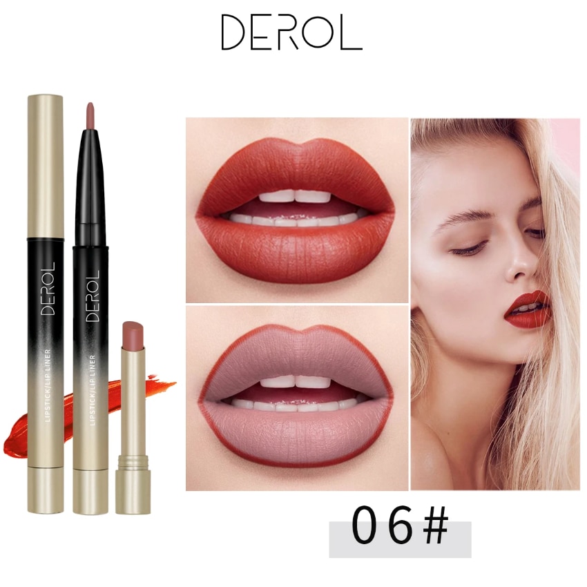 Set ruj si creion, Derol, Portocaliu - eMAG.ro