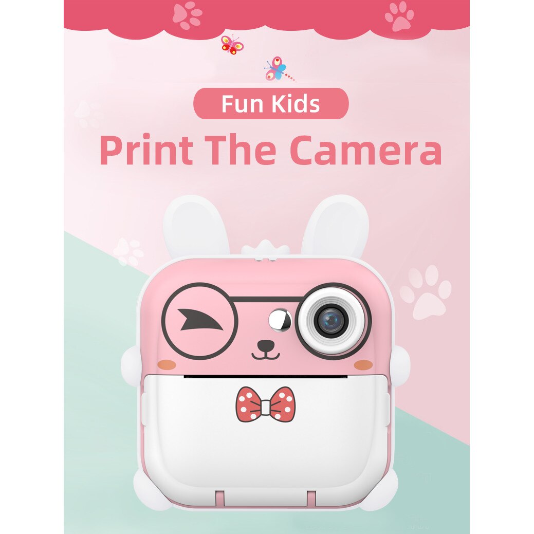 Mini camera pentru copii, 24 MP, video HD, Roz - eMAG.ro