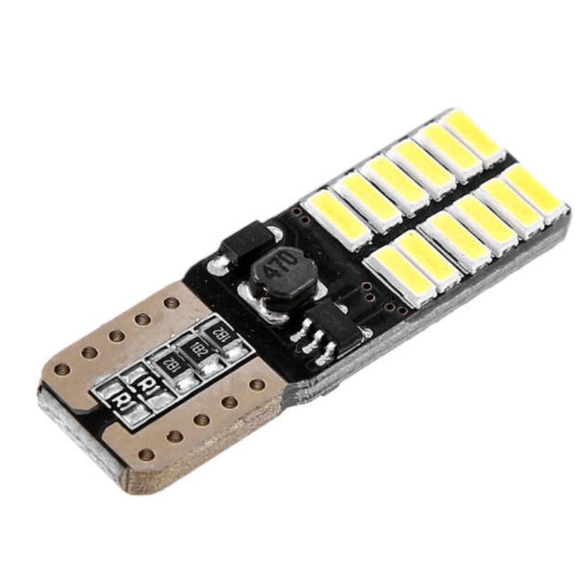 Set 2 becuri LED T10 Canbus, W5W, 24 LED SMD, 12V, BZRSH, fara eroare ... Set 2 becuri LED T10 Canbus, W5W, 24 LED SMD, 12V, BZRSH, fara eroare ...