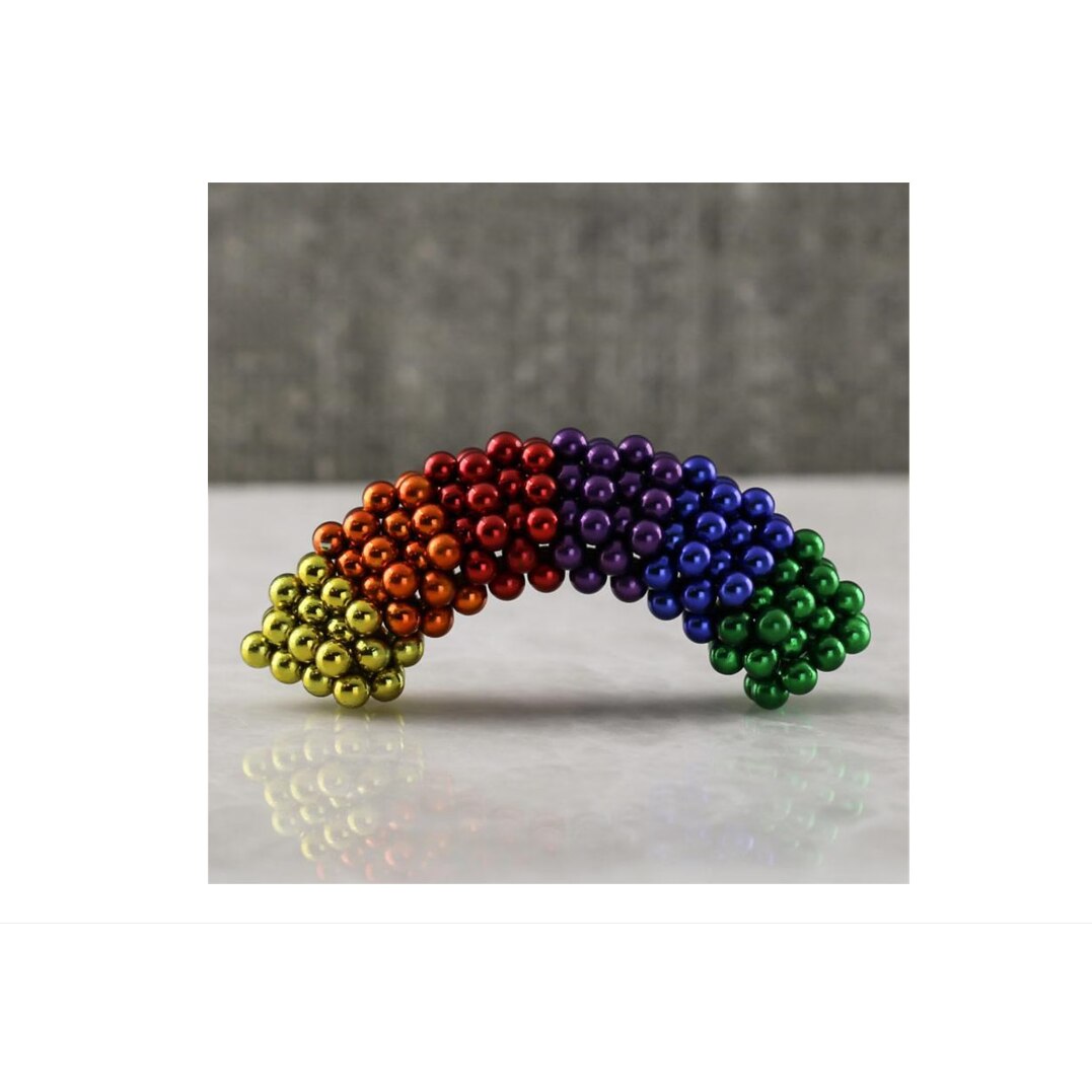 Bile Magnetice AntiStres, mix 6 culori, multicolor, 5 mm, 216 bile ...