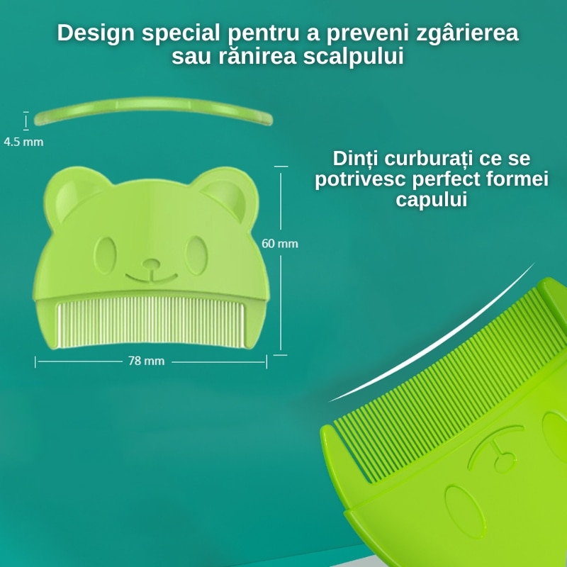 Perie de baie si Pieptan bebelusi pentru indepartarea crustelor ...