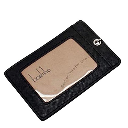 Ecuson, Boshiho, Piele sintetica, 11.5 x 7.5 cm, Negru - eMAG.ro