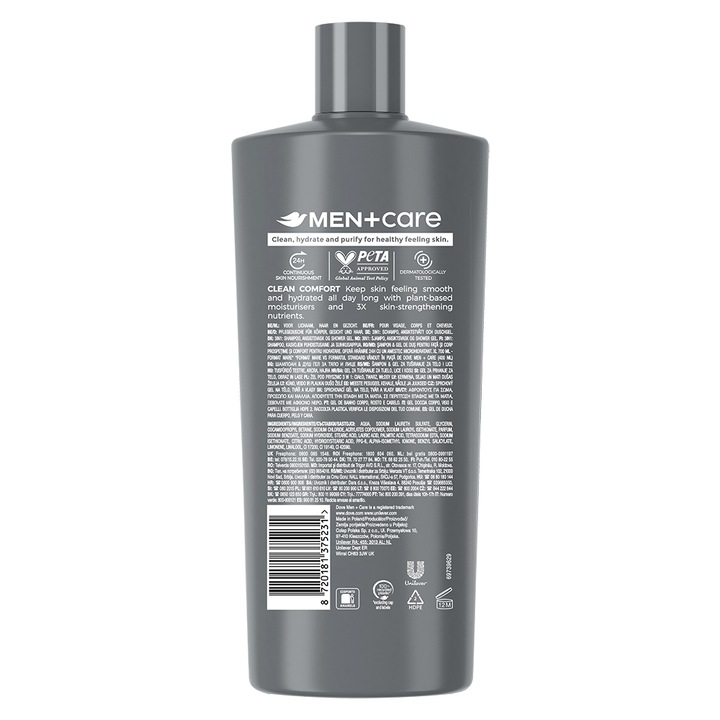 Gel de dus Dove Men+Care Clean Comfort, 700 ml - eMAG.ro