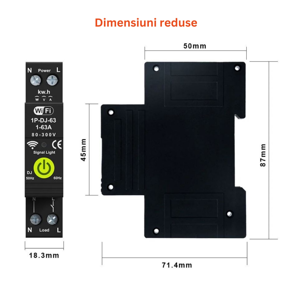 Releu protectie, smart metter, monofazat, bidirectional (prosumator ...