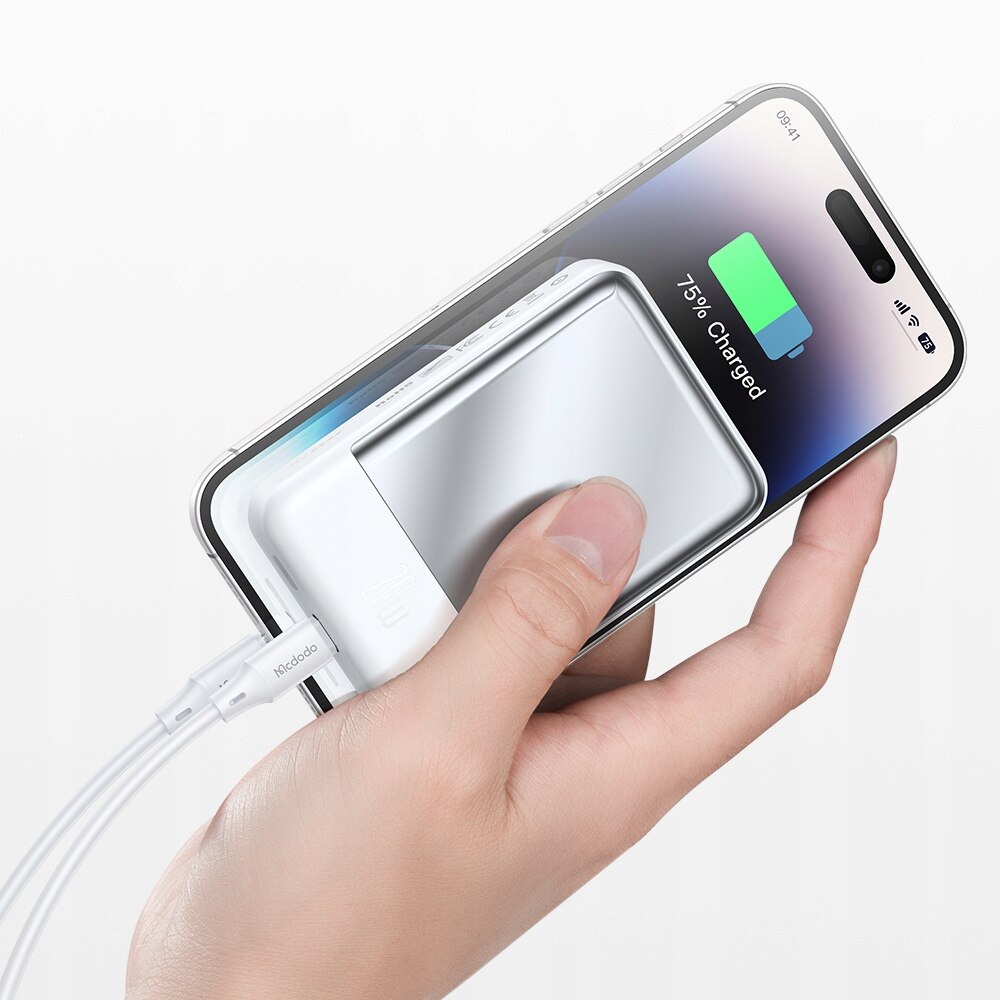 Acumulator extern wireless, Mcdodo, MagSafe 10000mAh, pentru iPhone 12 ...