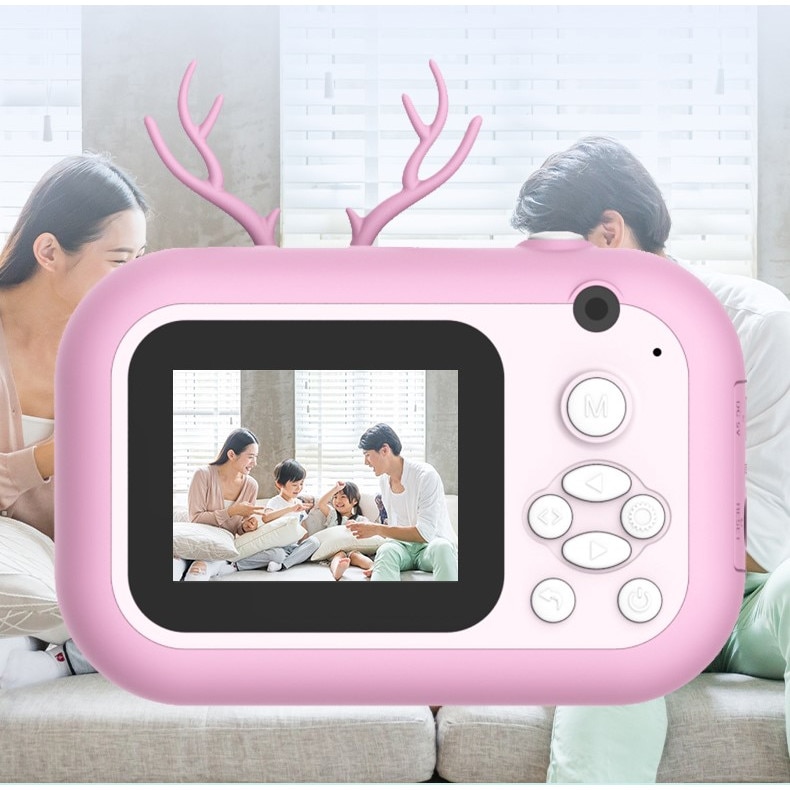 Camera pentru copii, 2.4 inchi, 24 MP, video HD, imprimare, Roz - eMAG.ro