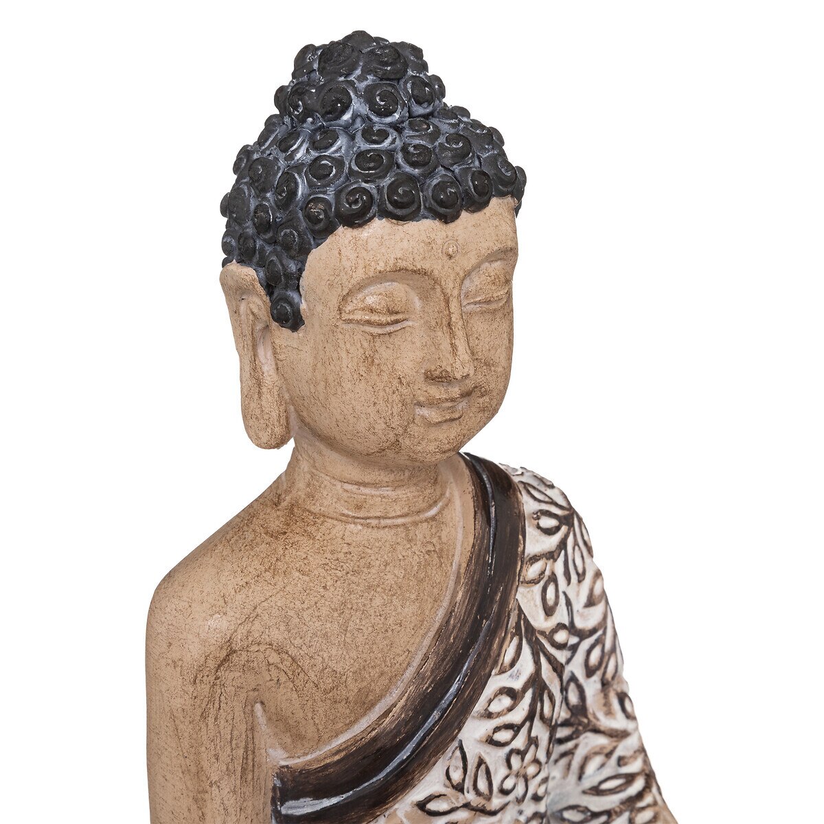 Statueta Buddha asezat, rasina, H 22, 5 cm - eMAG.ro