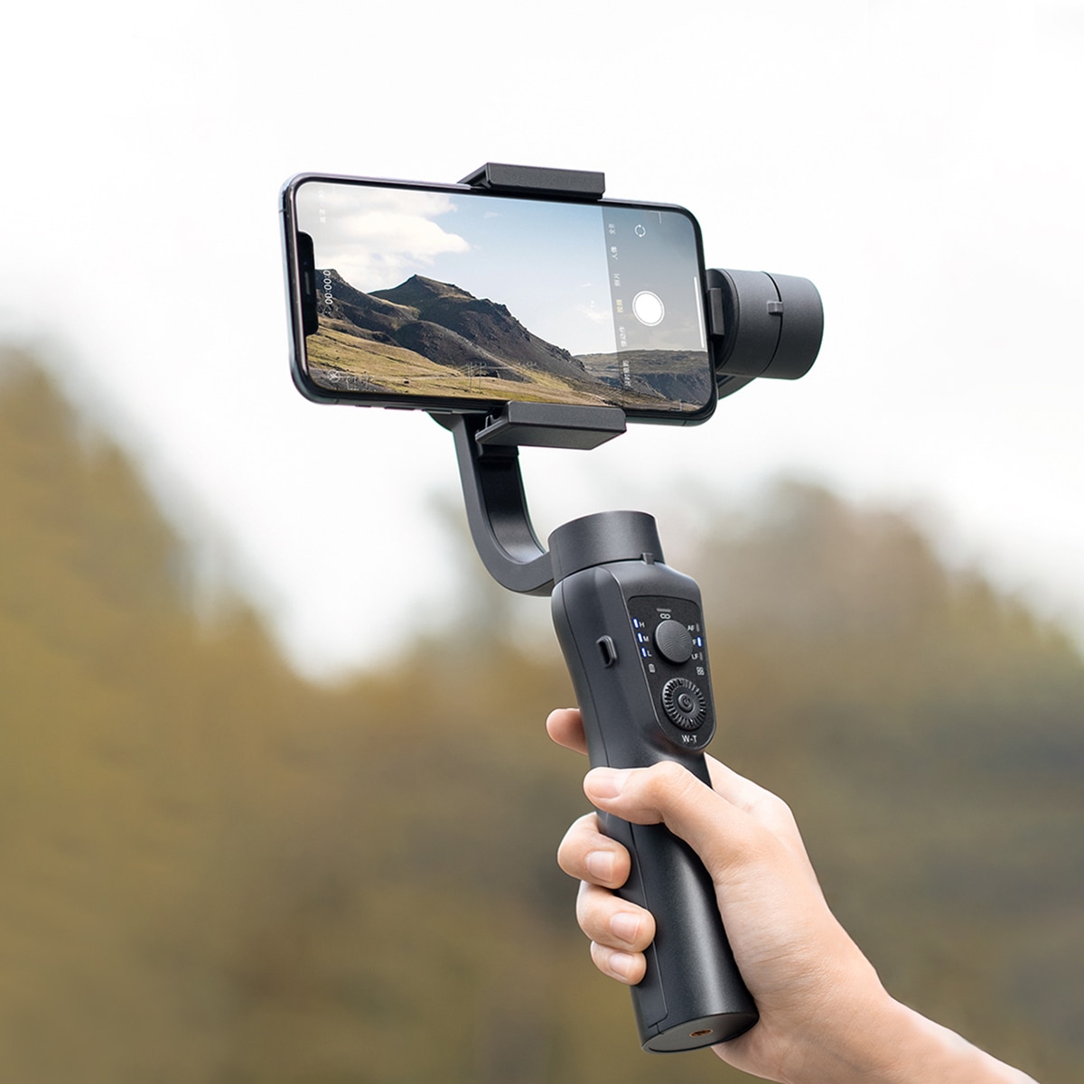 Stabilizator Gimbal in 3 Axe pentru Telefon (IOS & Android), Bluetooth ...