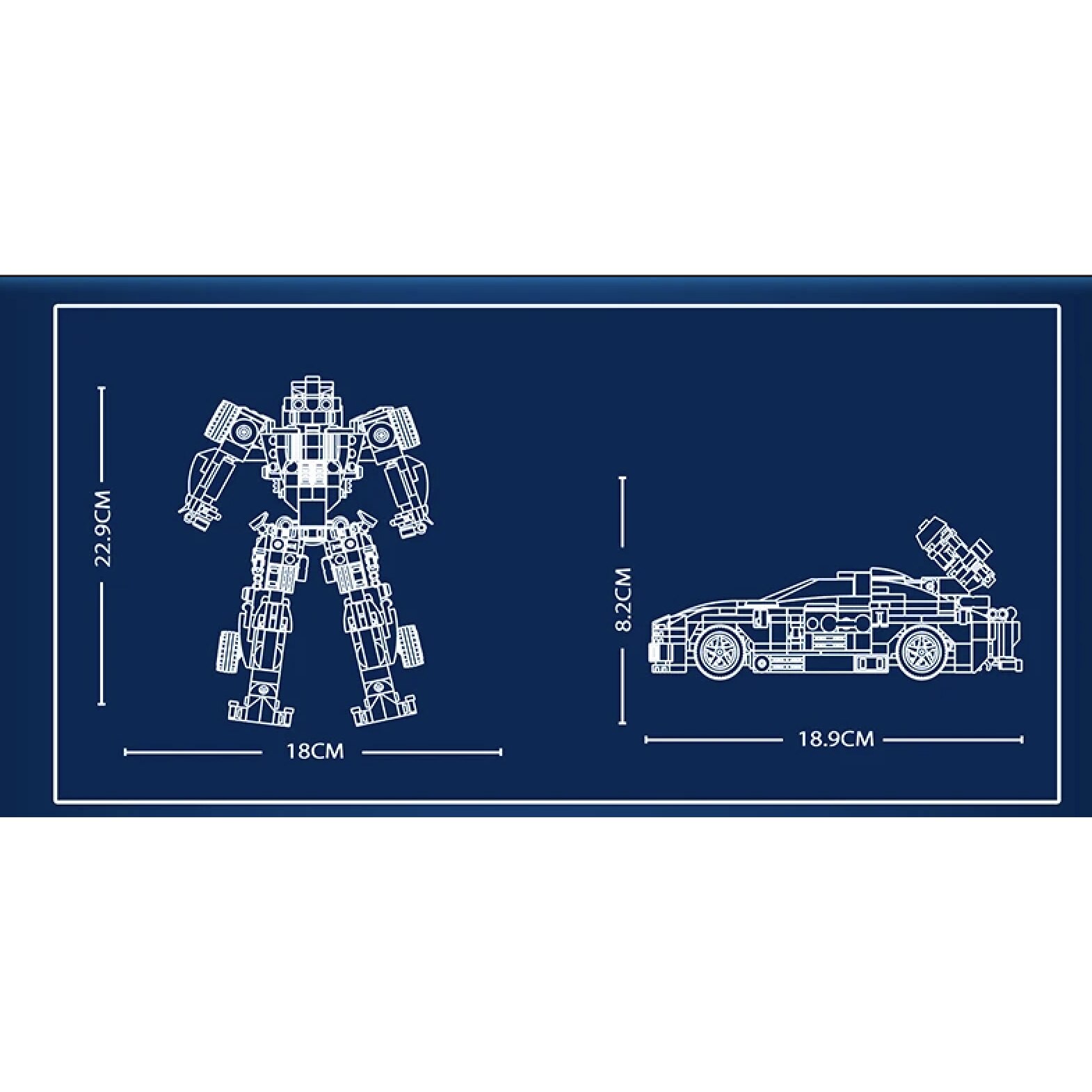 Set de constructie LW, Transformers 2 in 1 - Bumblebee, 792 piese, 6 ...