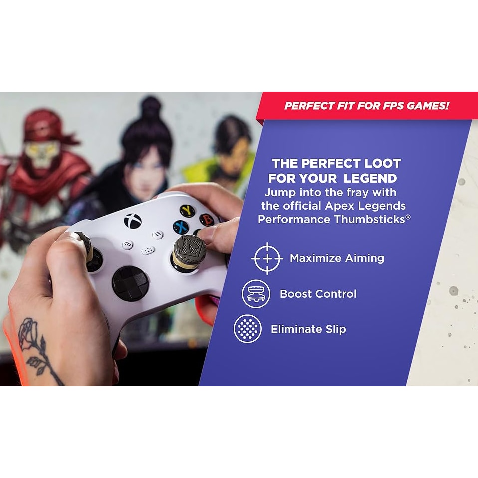 Set 2 Bucati Thumbgrip din Silicon Performance KontrolFreek Apex ...