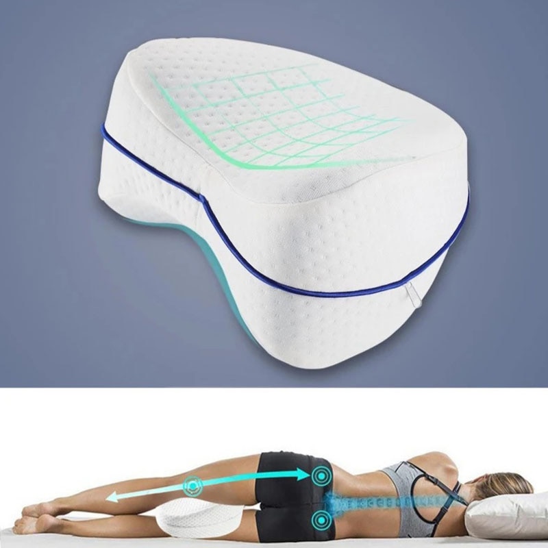 Perna ortopedica din spuma cu memorie pentru genunchi NEXTLY, reduce ...