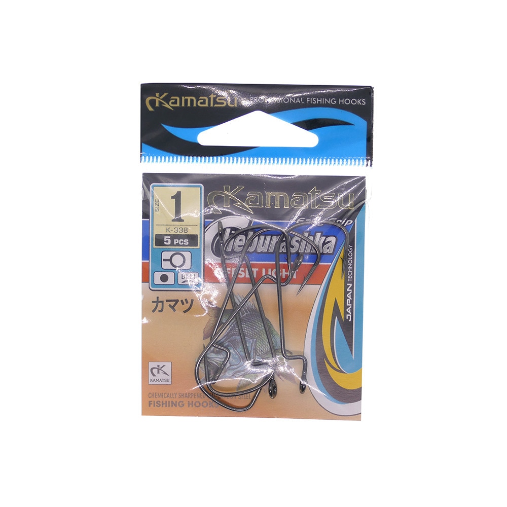 Set 5 buc Kamatsu Carlig Offset Cheburashka Light K-338, marimea 4 ...
