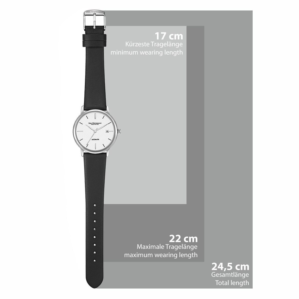 Joh. Rothmann, Ceas automatic, Negru - eMAG.ro