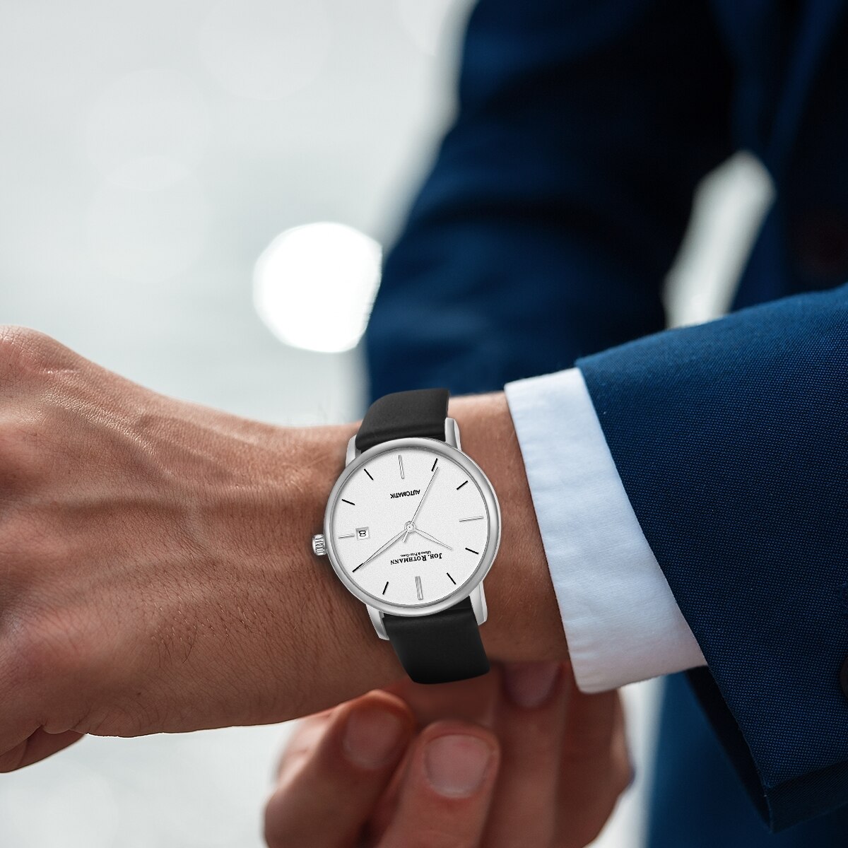 Joh. Rothmann, Ceas automatic, Negru - eMAG.ro