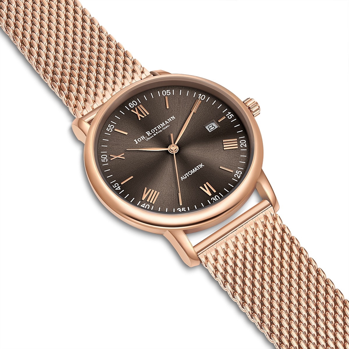 Joh. Rothmann, Ceas automatic, Auriu rose - eMAG.ro