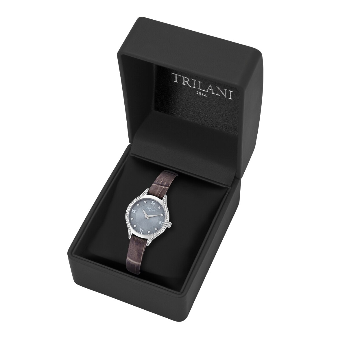 Trilani, Ceas analog cu cristale 19109, Argintiu - eMAG.ro