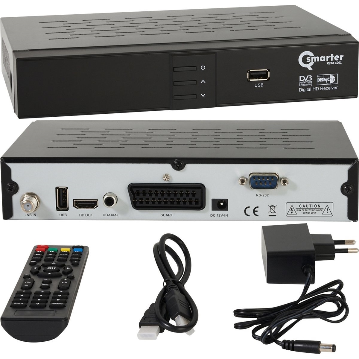 Receptor satelit digital Qsmarter QFTA1001, Full HD - eMAG.ro