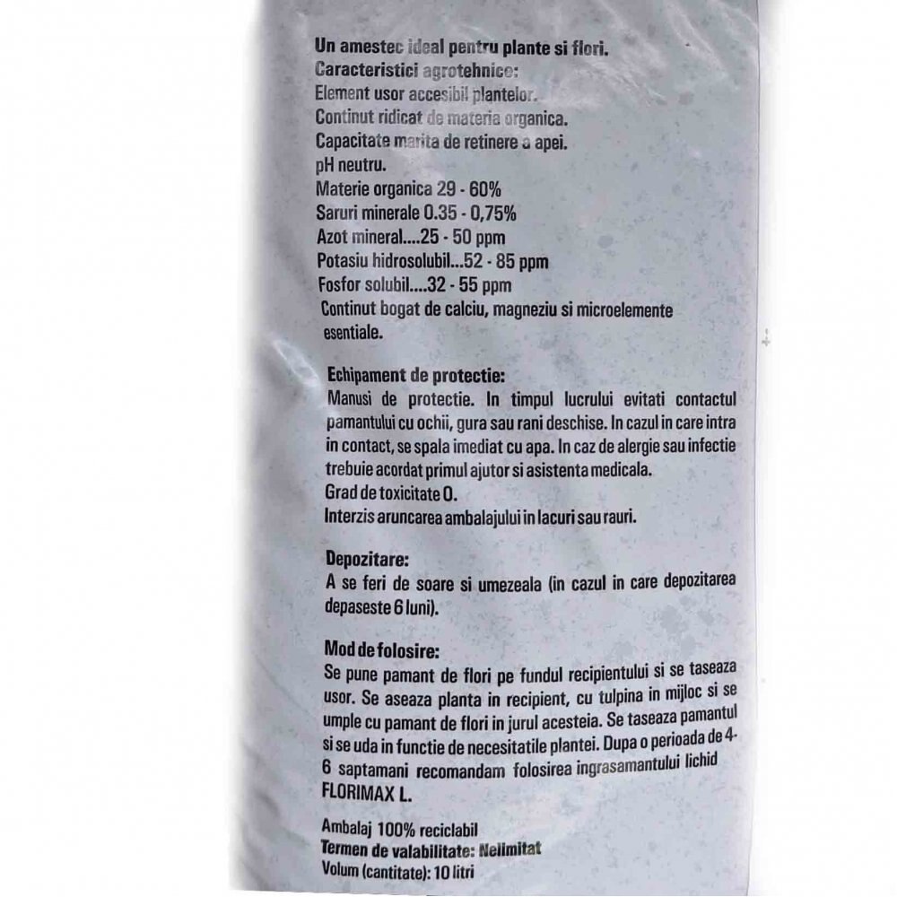 Почва за цветя Florimax, количество 10л - eMAG.bg
