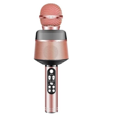 Microfon 5 In 1, Difuzor Cu Functie De Lumina LED Recorder, Karaoke ...