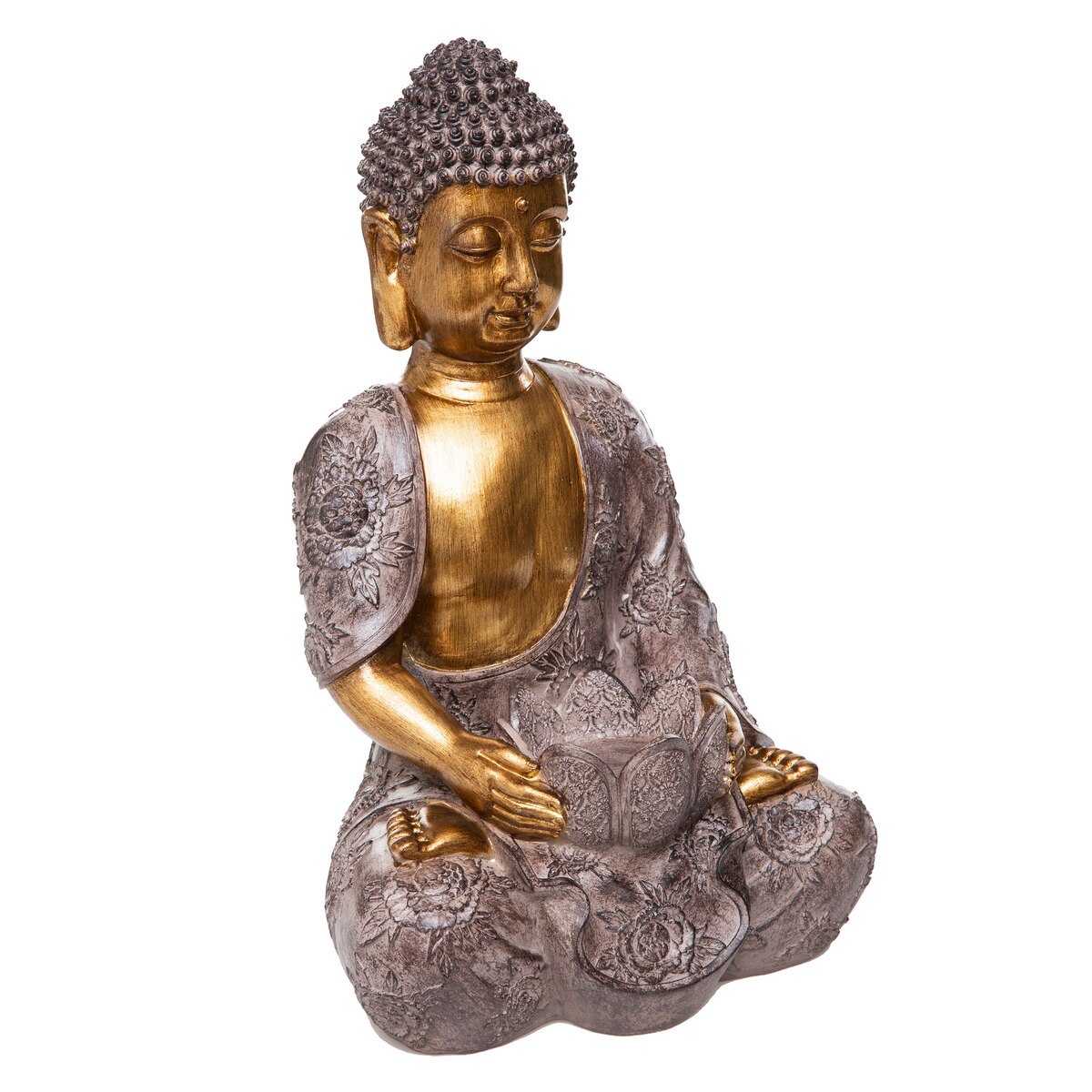 Statueta Buddha, rasina, H 37 cm - eMAG.ro