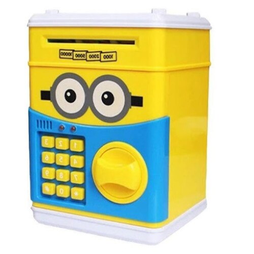 Pusculita interactiva cu functie cod PIN tip seif, model Minioni ...