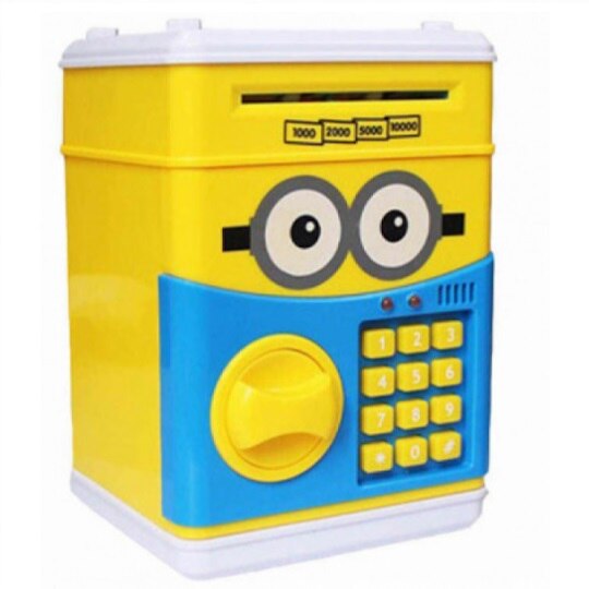 Pusculita interactiva cu functie cod PIN tip seif, model Minioni ...
