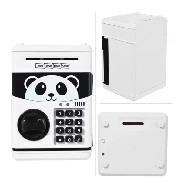 Pusculita interactiva cu functie cod PIN tip seif, model Panda ...