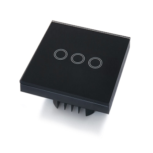 Intrerupator Triplu WIFI cu Touch din Sticla, negru - eMAG.ro