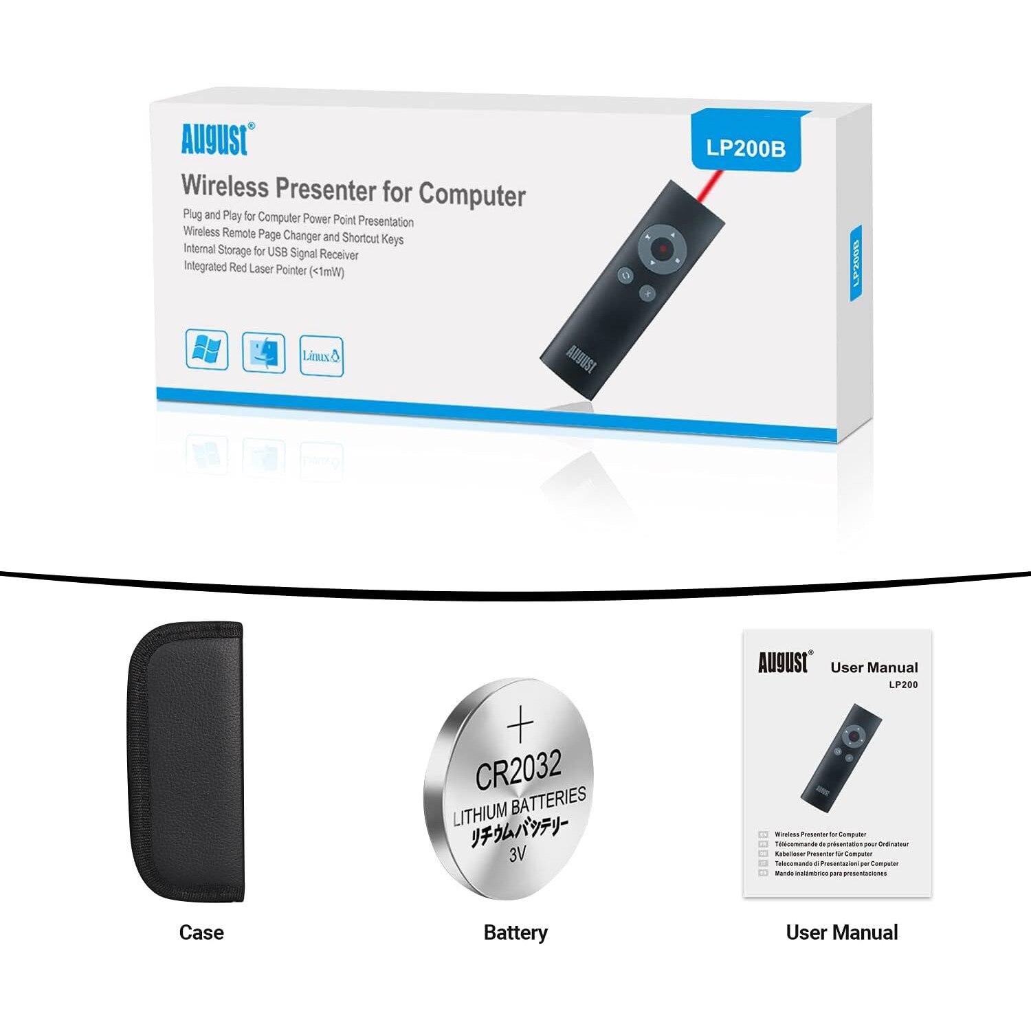 Prezentator Indicator laser punct rosu puternic de 100 m August LP200 ...