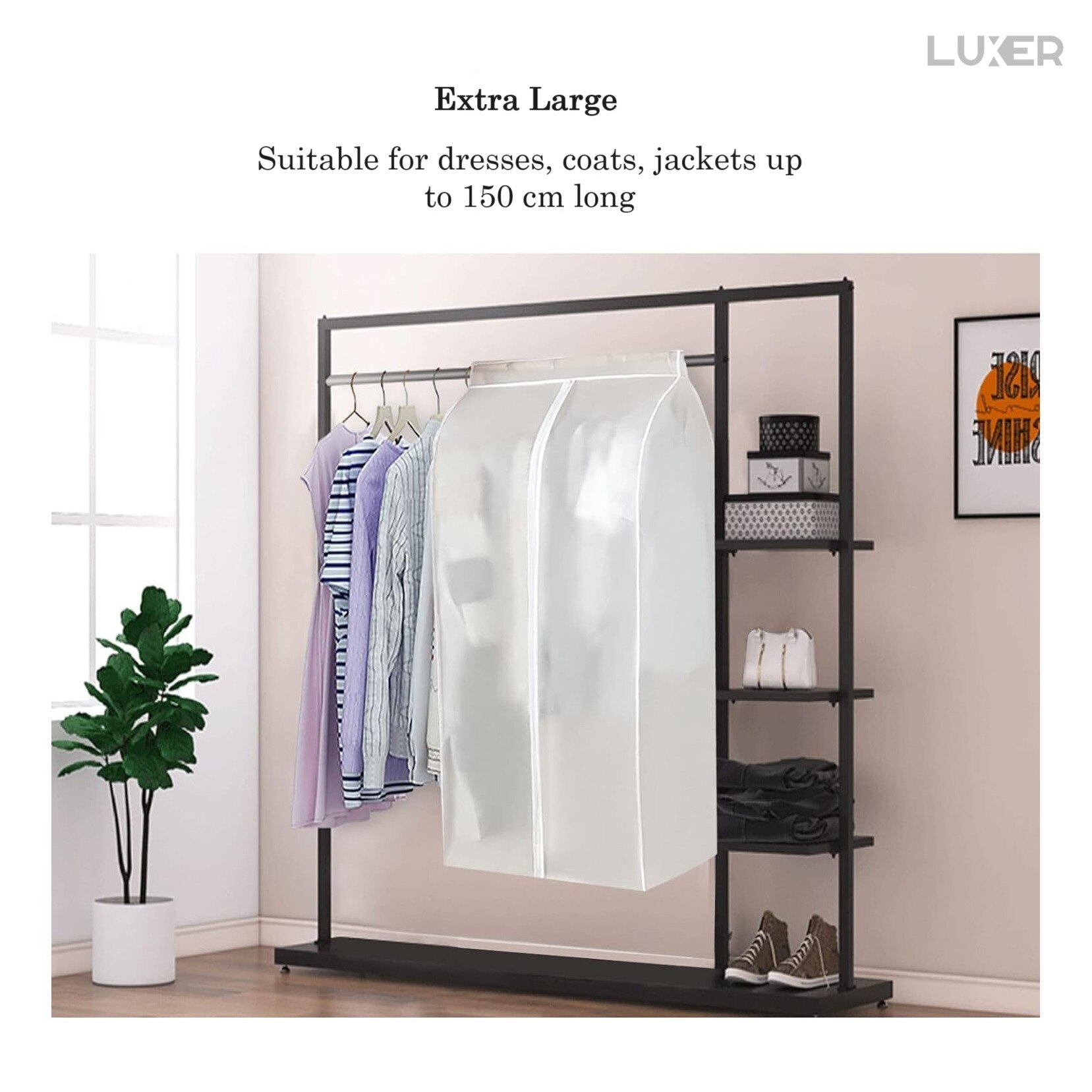 Husa Impermeabila Pentru Protectie Haine In Dulap/Dressing, Lungime 60 ...
