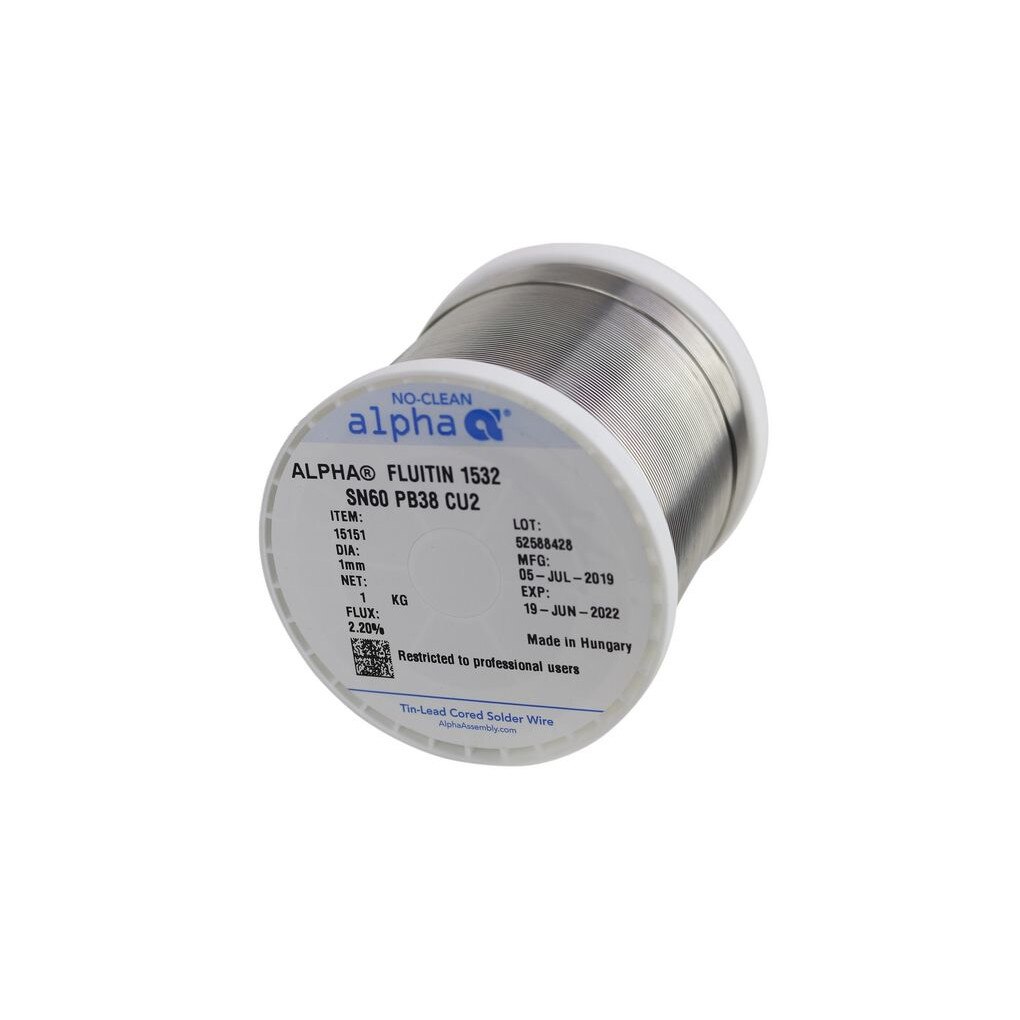 Rola fludor 1mm-1kg, Sn60Pb38Cu2, Alpha - eMAG.ro
