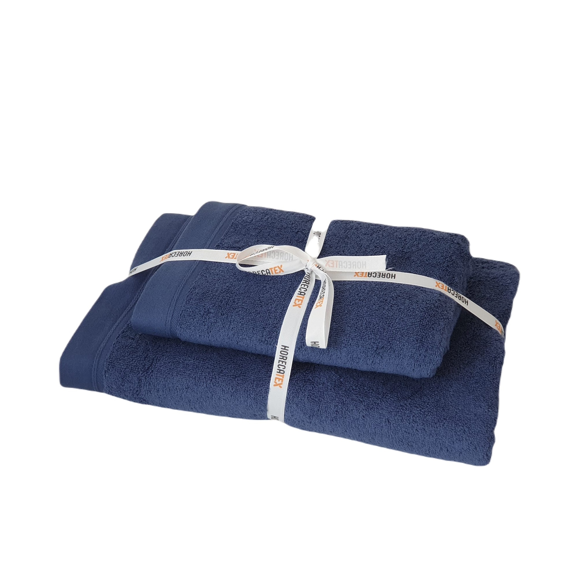 Set 2 Prosoape de Baie Faro, 580 GSM, 100% Bumbac Marine, 50×100 cm ...