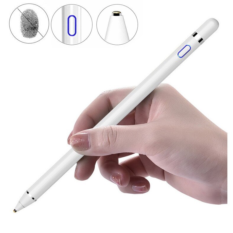 Stilou tactil profesional pentru Apple iPad 2010-2022, Alb - eMAG.ro