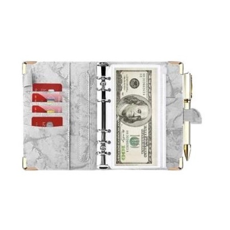 Set planificator de buget A6, 13x19 cm, Gri - eMAG.ro