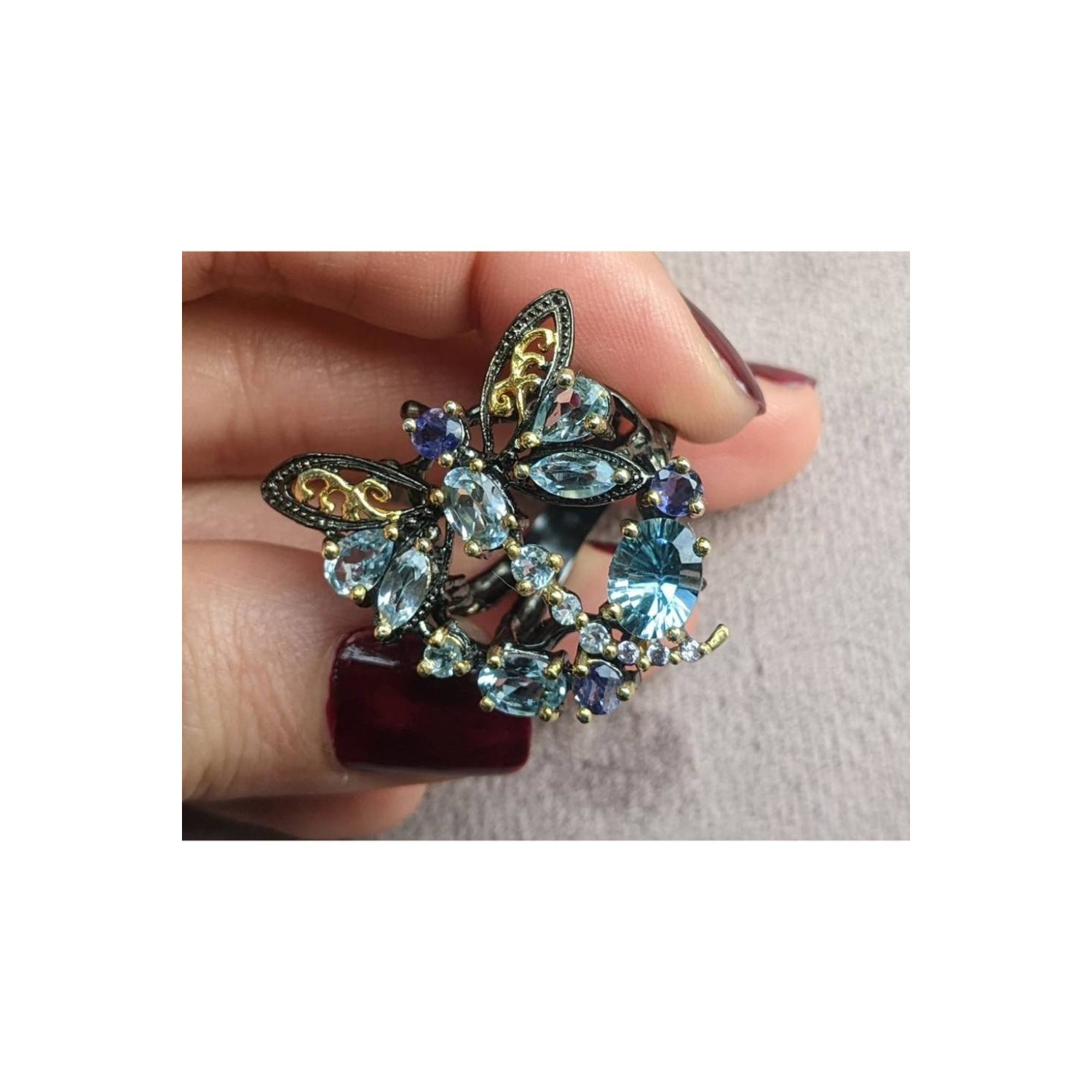 Сребърен пръстен Dragonfly 925 - eMAG.bg