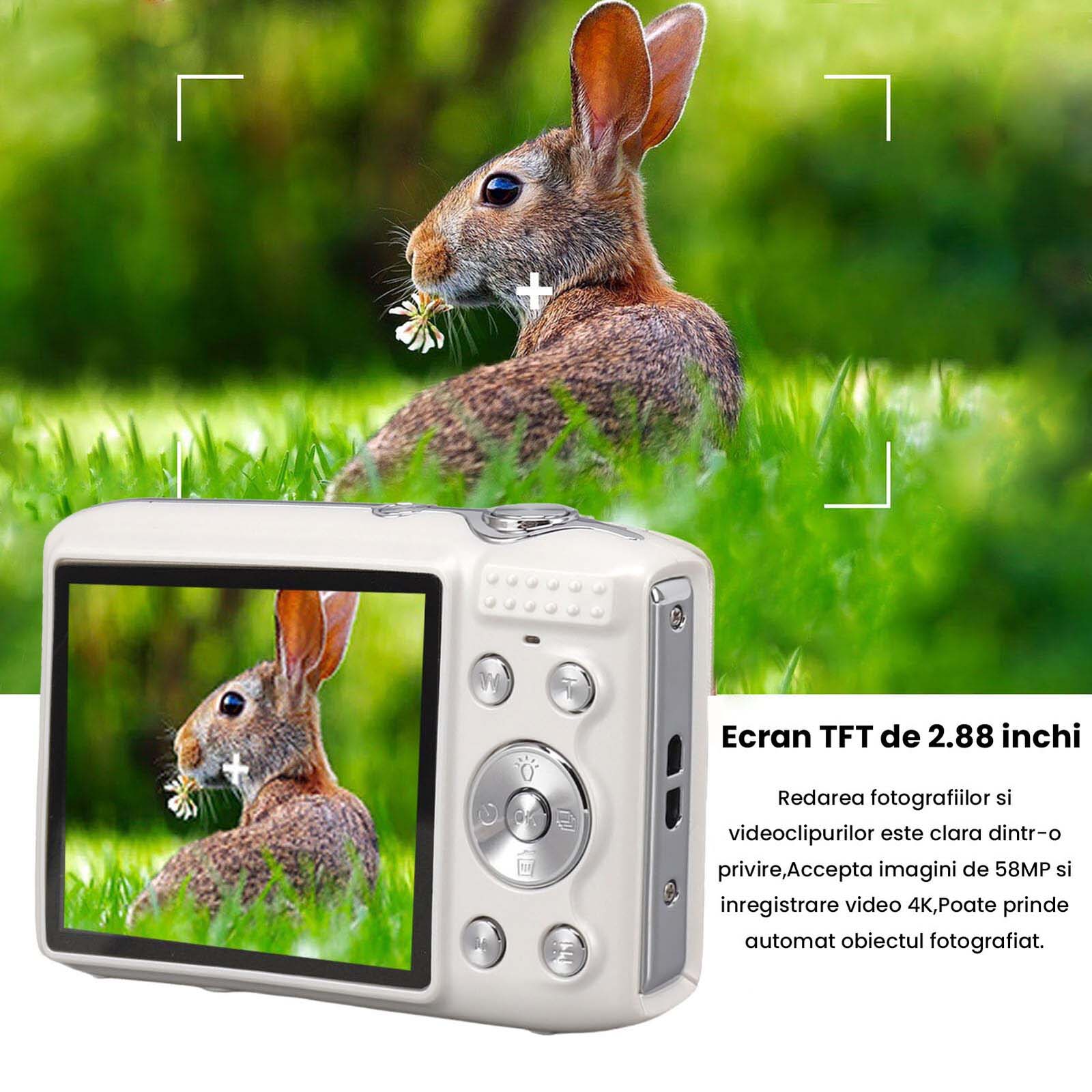 Aparat foto digital compact, 16X Digital Zoom, 58MP, 2.88", focalizare ...