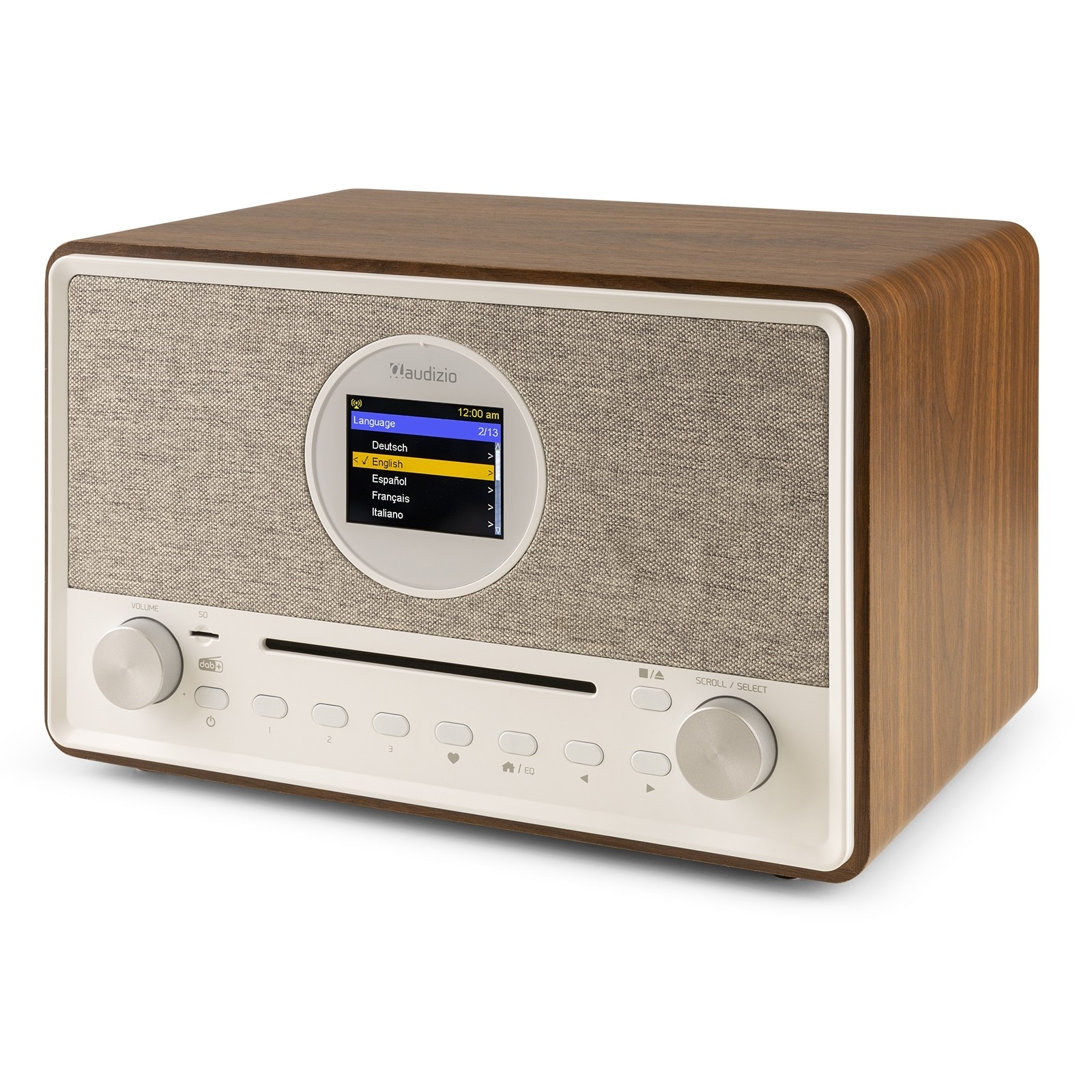 Radio internet, 60W, Bluetooth/CD/DAB+/FM/Wi-Fi/SD/USB, maro, Audizio ...