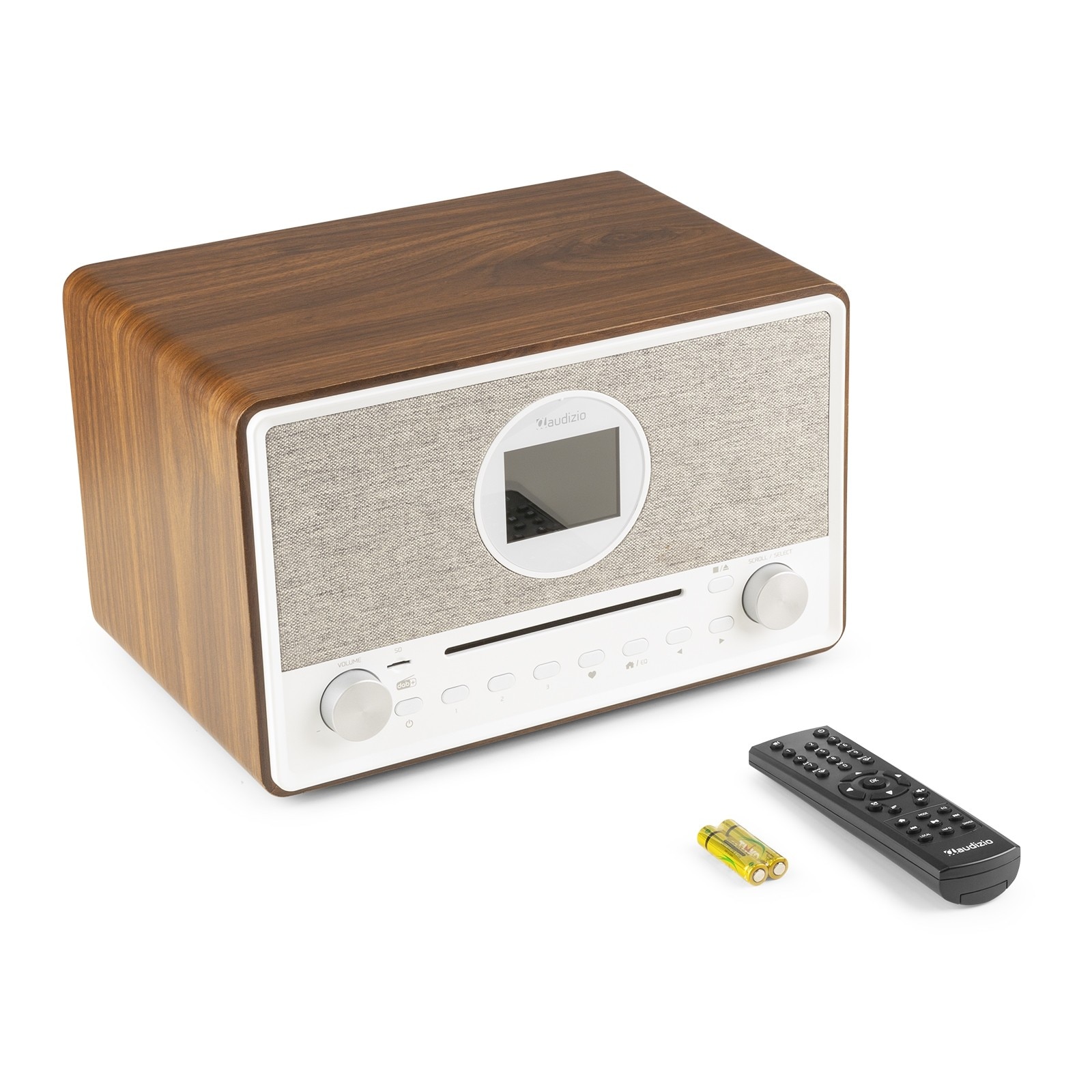 Radio internet, 60W, Bluetooth/CD/DAB+/FM/Wi-Fi/SD/USB, maro, Audizio ...