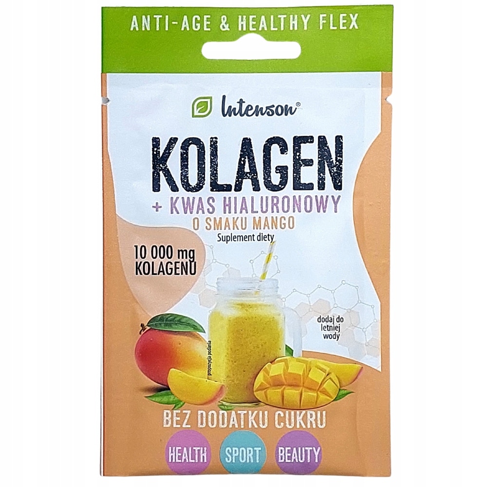 Supliment alimentar, Intenson, Colagen cu aroma de mango, 10.9 g - eMAG.ro