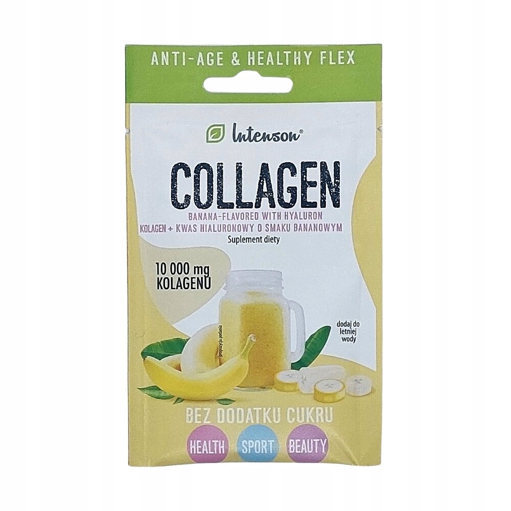 Supliment alimentar, Intenson, Colagen cu aroma de banana, 11g - eMAG.ro